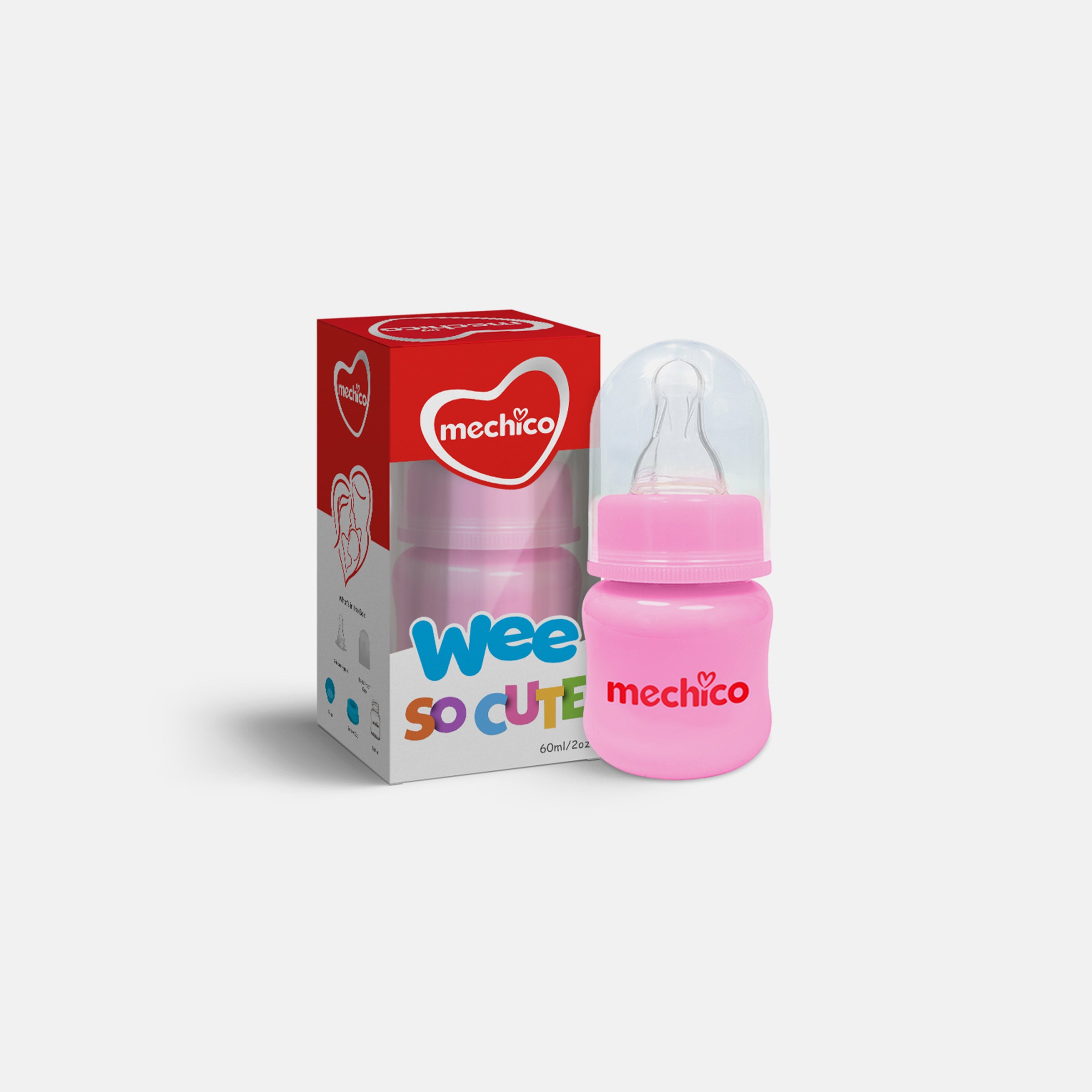Mechico Baby Wee So Cute Feeding Bottle 60ML – Mechico Pakistan